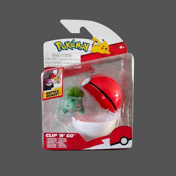 Pokemon | Toys | Pokemon Bulbasaur Pok Ball Clip N Go Battle Ready ...